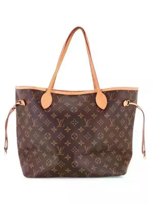 LOUIS VUITTON Neverfull Nm Monogram Canvas Mm Tote Bag - Brown