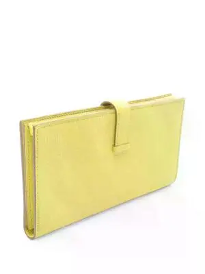 Hermès 2014 Bearn Souffle Wallet - Yellow