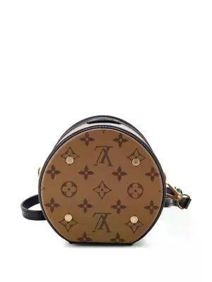 LOUIS VUITTON Cannes Handbag Reverse Monogram Canvas Satchel - Brown