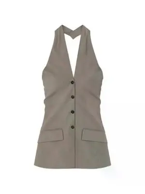 NANUSHKA Tarsila Tailored Halterneck Top