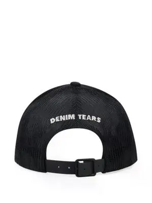 DENIM TEARS Embroidered Mesh-panel Trucker Hat