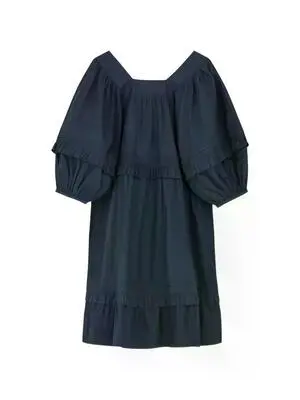 SKALL STUDIO Alice Ruffled Midi Dress - Blue