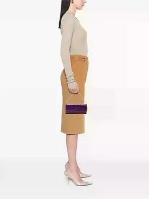 Dior 2012 Patent Cannage Lady Wallet On Chain Handbag