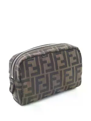 Fendi 2020s Zucca Pouch Bag - Brown