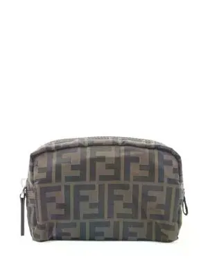 Fendi 2020s Zucca Pouch Bag - Brown