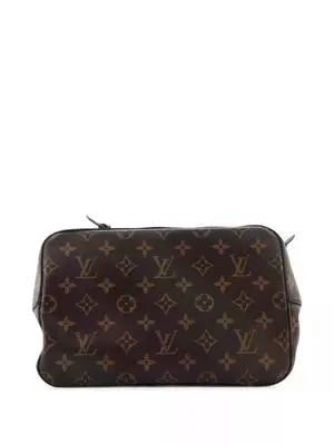 LOUIS VUITTON Neonoe Handbag Monogram Canvas With Leather Mm Bucket Bag - Black