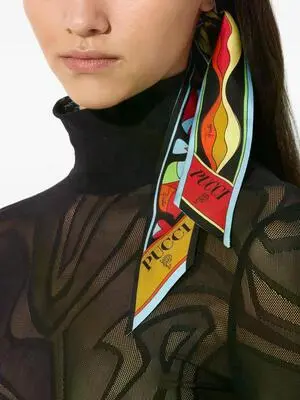 Emilio Pucci Mixed-print Silk Bandeau