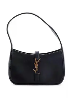 Saint Laurent Le 5 A 7 Hobo Leather Mini Shoulder Bag - Black