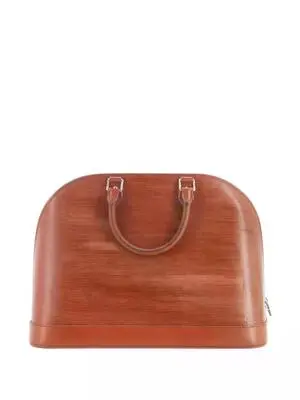 LOUIS VUITTON Alma Handbag Epi Leather Gm Satchel - Brown
