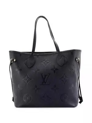 LOUIS VUITTON Neverfull Nm Monogram Empreinte Giant Mm Tote Bag - Black