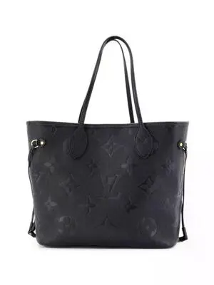 LOUIS VUITTON Neverfull Nm Monogram Empreinte Giant Mm Tote Bag - Black