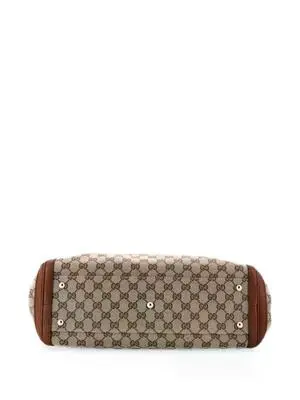 Gucci Bella Gg Canvas With Leather Medium Tote Bag