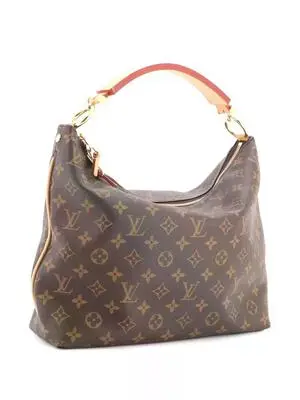 LOUIS VUITTON Sully Handbag Monogram Canvas Pm Hobo Bag