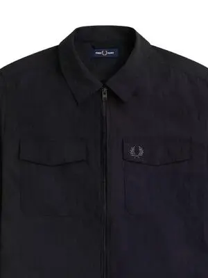 Fred Perry Zip-up Flap-pocket Shirt
