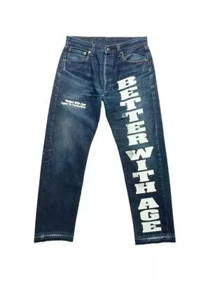 BETTER WITH AGE Beaufort Logo-print Jeans - Blue
