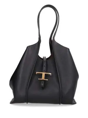 TOD'S T Timeless Small Shopping Bag - Black
