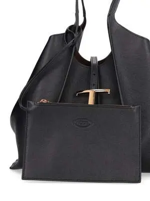 TOD'S T Timeless Small Shopping Bag - Black