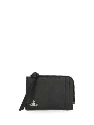VIVIENNE WESTWOOD Zip Card Holder - Black