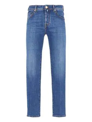 Jacob Cohen Five-pocket Slim Fit Cropped Jeans Scott - Blue