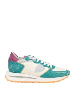 Philippe Model Sneakers Size Leather, Textile Fibers - Green