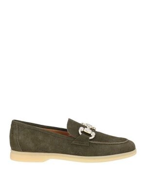 LORIBLU Loafers Size Leather - Green
