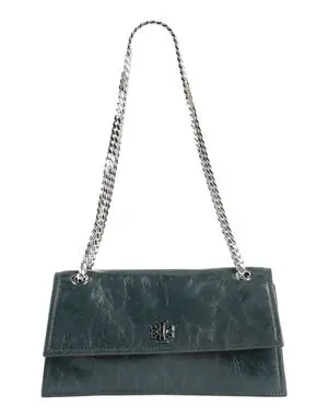Tory Burch Shoulder Bag Deep Teal Leather - Green
