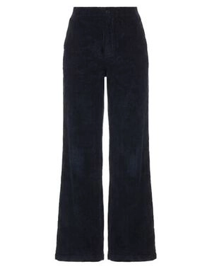 European Culture Woman Pants Taupe Size M Polyester, Polyurethane Navy