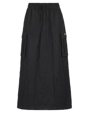 Nike Midi Skirt Size Cotton - Black