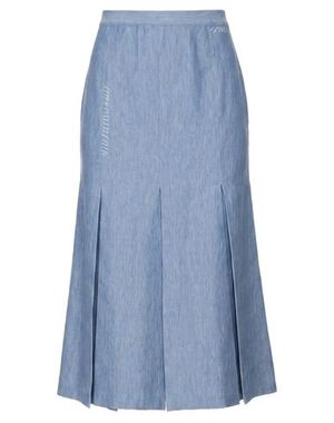 Marni Midi Skirt Size Virgin Wool, Silk - Light Blue