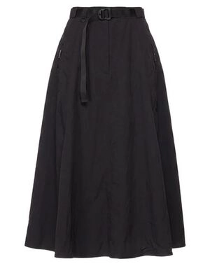 Moncler Midi Skirt Size Polyamide - Black