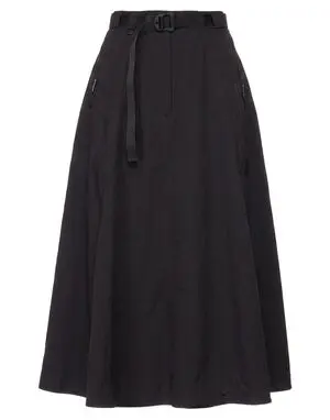 Moncler Midi Skirt Size Polyamide - Black