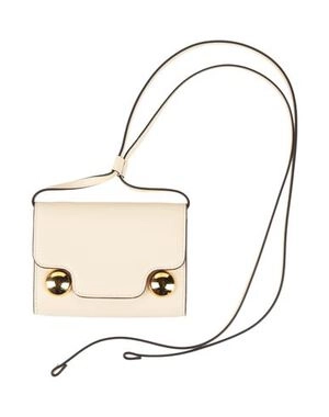 Marni Crossbody Wallet Cow Leather, Brass - Light Pink