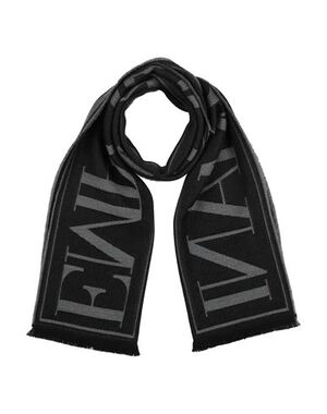 Emporio Armani Scarf Midnight Virgin Wool - Black