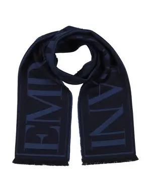 Emporio Armani Scarf Midnight Virgin Wool - Blue