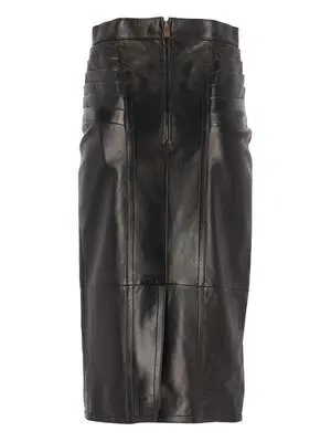 Versace Midi Skirt Made Of Nappa Leather