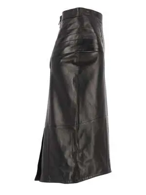 Versace Midi Skirt Made Of Nappa Leather