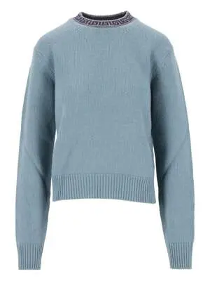 Versace Wool And Cashmere Crew-neck Sweater