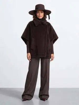 Max Mara Denim-effect Wool Trousers