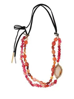 Dries Van Noten Necklace With Multiple Silver-colored Stones - Multicolor