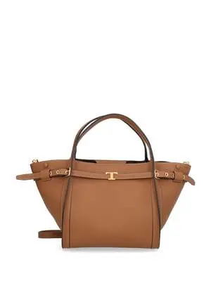 TOD'S T Signature Shopping Bag - Brown