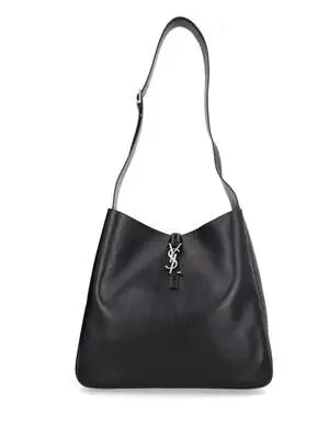 Saint Laurent Le 5 À 7 Maxi Hobo Bag In Textured Leather
