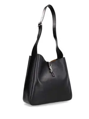 Saint Laurent Le 5 À 7 Maxi Hobo Bag In Textured Leather
