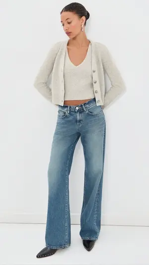 Brandon Maxwell The Reese V-neck Knit Tank