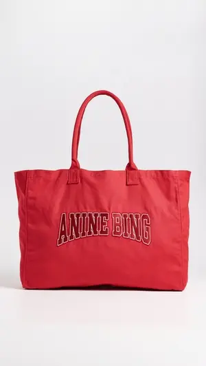 ANINE BING Leo Canvas Tote