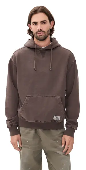 Alpha Industries Essential Washed Relaxed Hoodie - Hickory