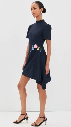 Saloni Draped Mini Dress