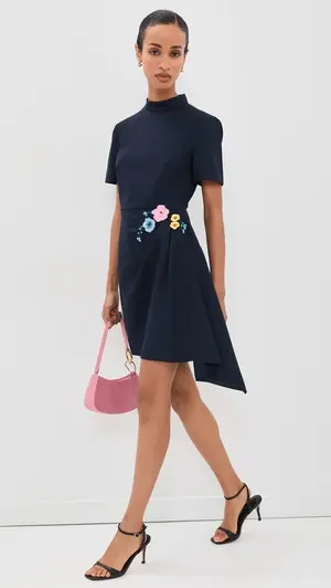Saloni Draped Mini Dress