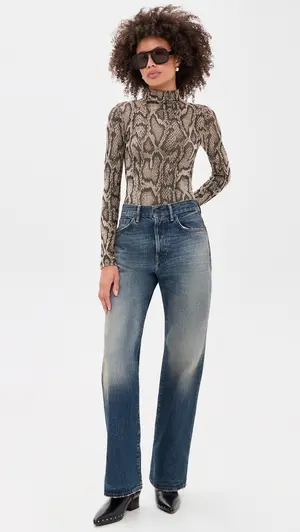 Wolford Shimmering Python Thong Bodysuit