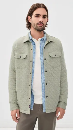 Faherty Brand Epic Quilted Fleece Shacket