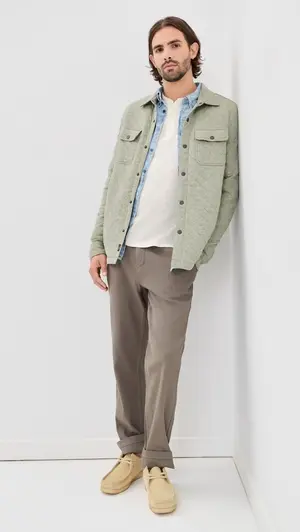 Faherty Brand Epic Quilted Fleece Shacket
